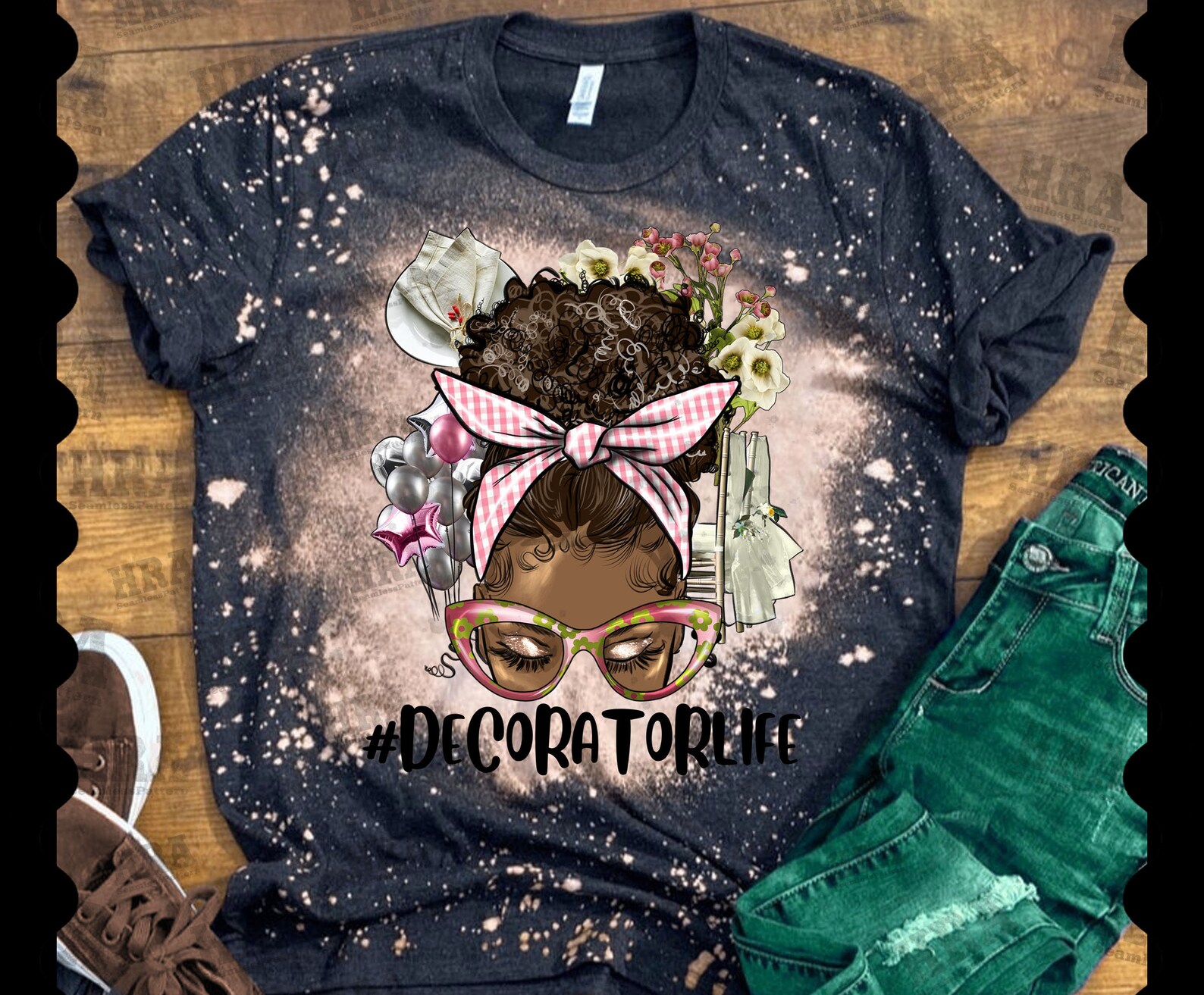 Afro Messy Bun Decorator Life Png Sublimation Design Download - Etsy
