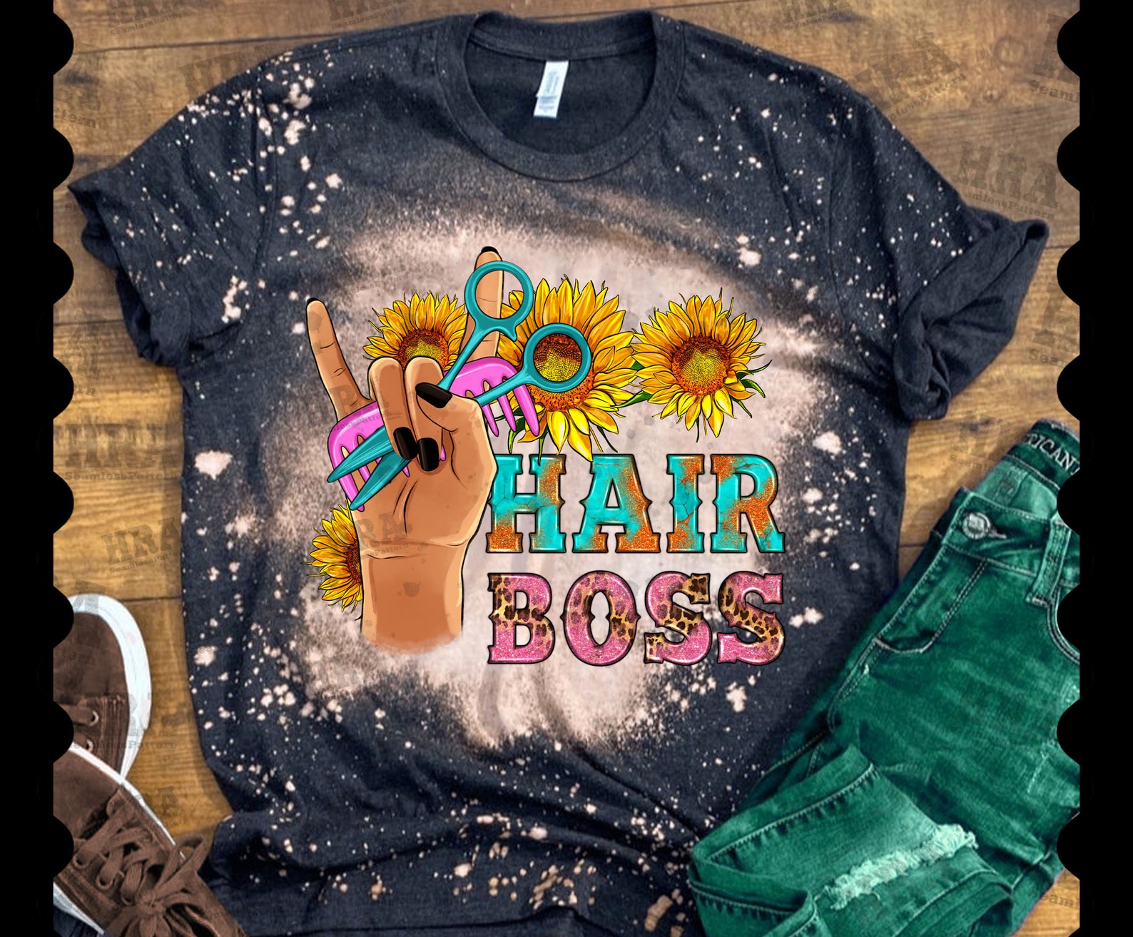Western Hair Boss Png Sublimation Design Glitter Hair Boss - Etsy