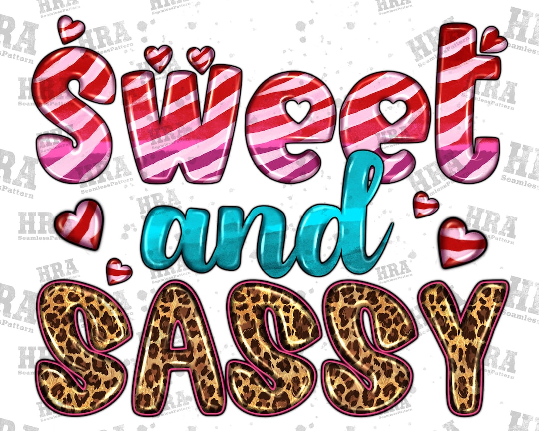 Western Sweet And Sassy Png Sublimation Design Leopard Sassy Png Sweet Sassy Png Sassy