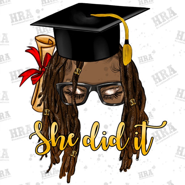 Afro Woman Graduation Cap Svg - Etsy