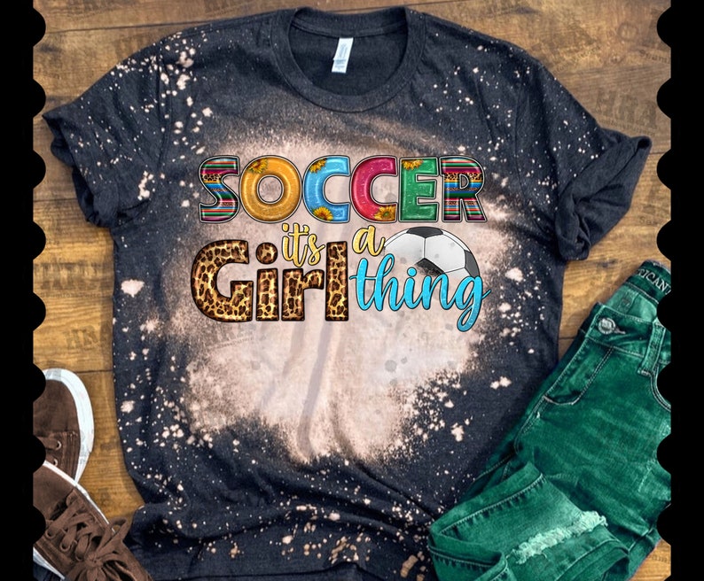 Soccer It's A Girl Thing Png Sublimation Design, Soccer Png, Leopard ...