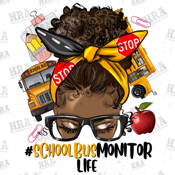 School Bus Monitor Png - Etsy