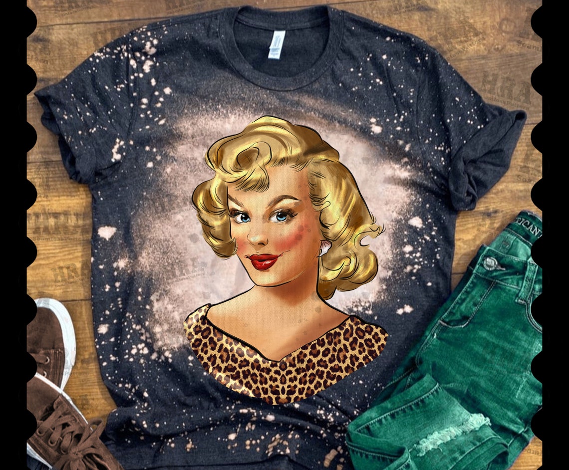 Leopard Pin up Woman Png Sublimation Design Leopard Woman - Etsy