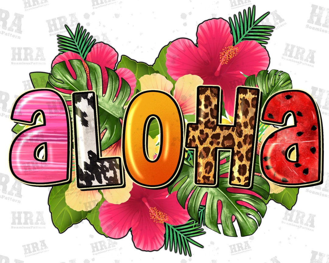 Aloha Png Sublimation Design Download, Tropical Flowers Png, Summer ...