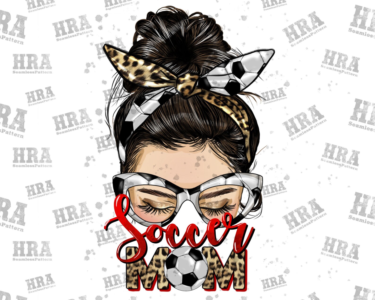 Messy Bun Soccer Mom Png Sublimation Design, Messy Bun Png, Messy Bun ...