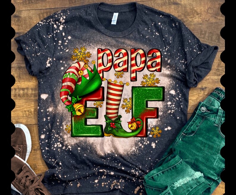 Papa Elf Png Sublimation Design, Merry Christmas Png, Happy Christmas ...