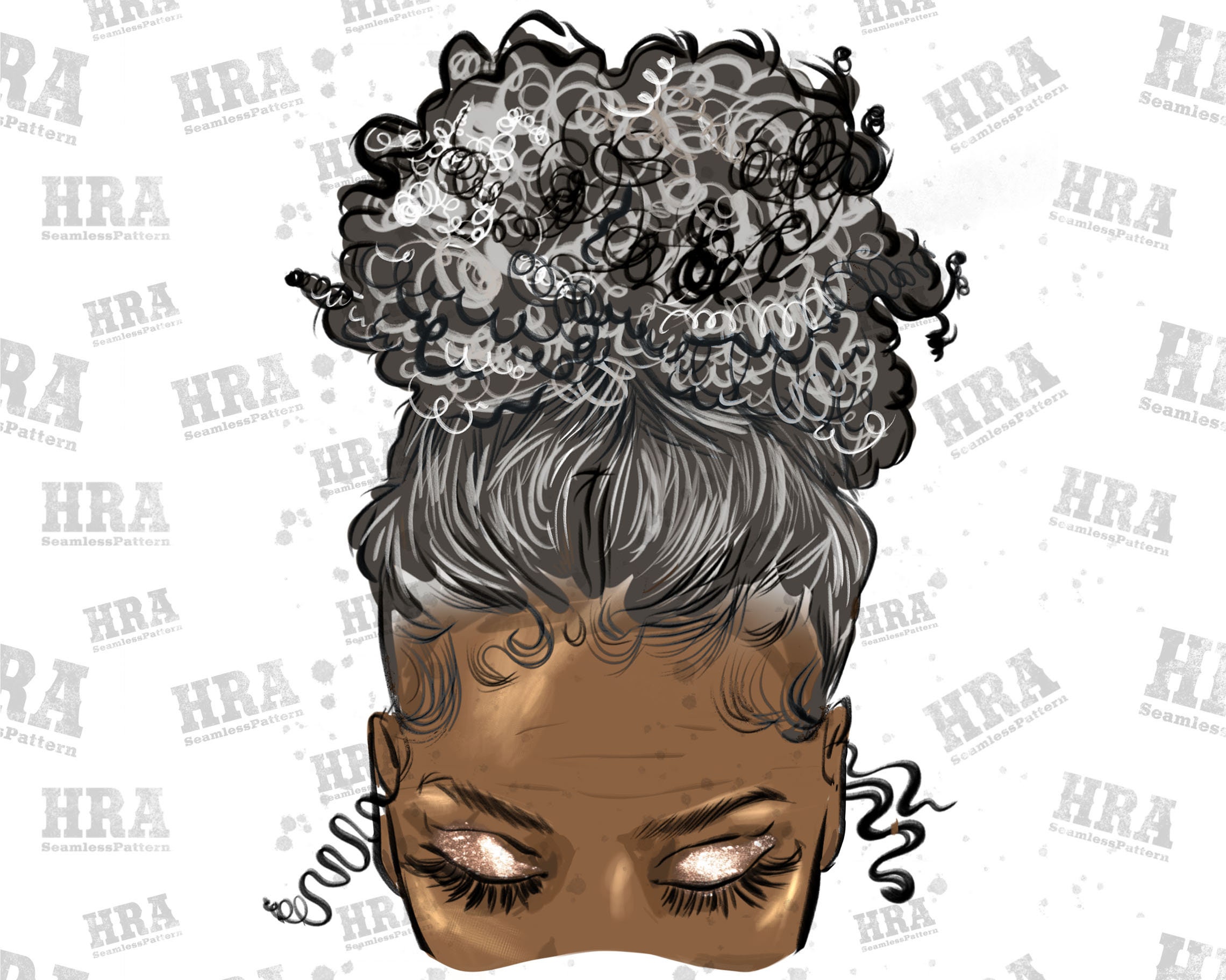 Black Natural Hair Clipart