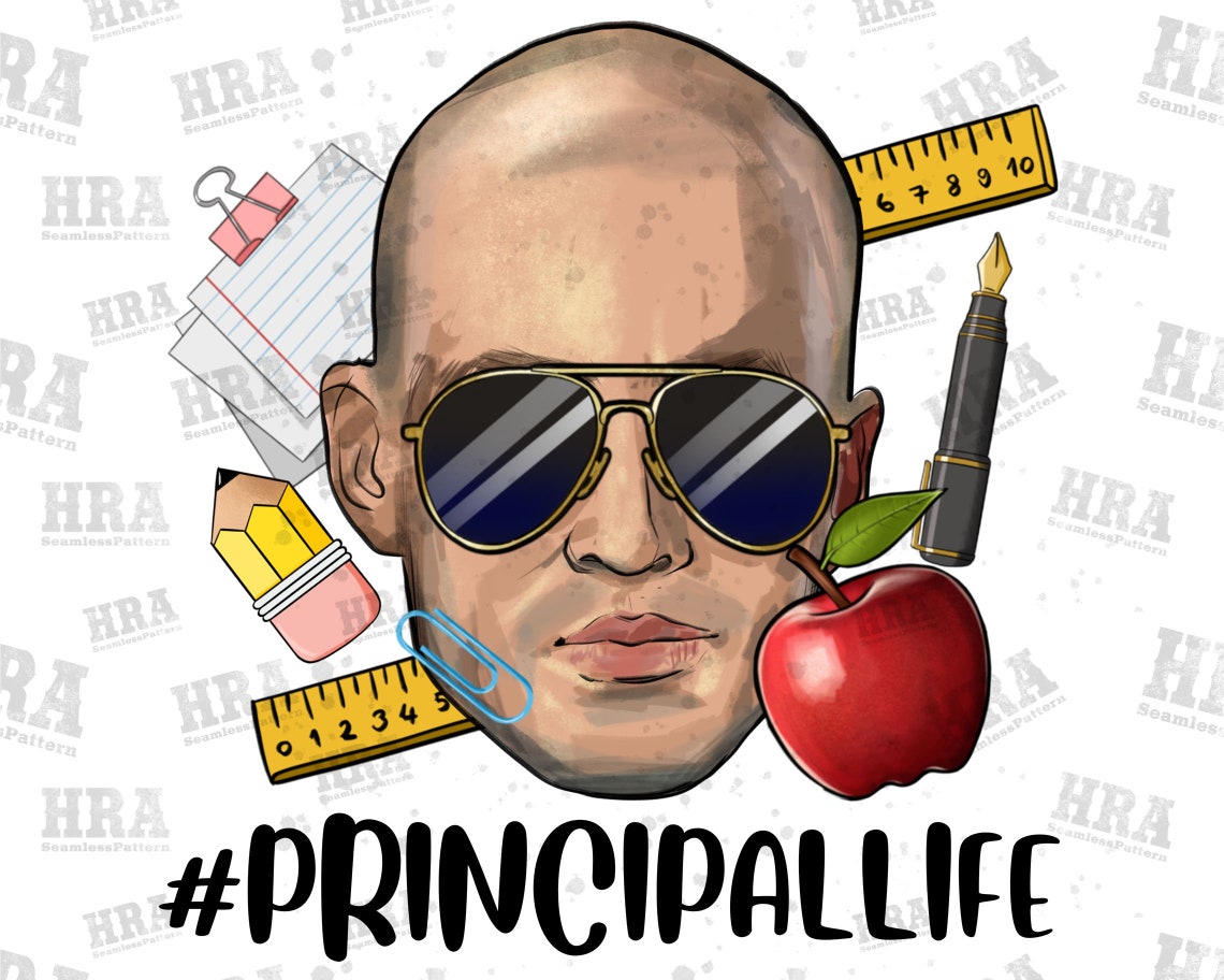Bald Man Principal Life Png Sublimation Design Caucasian Man - Etsy