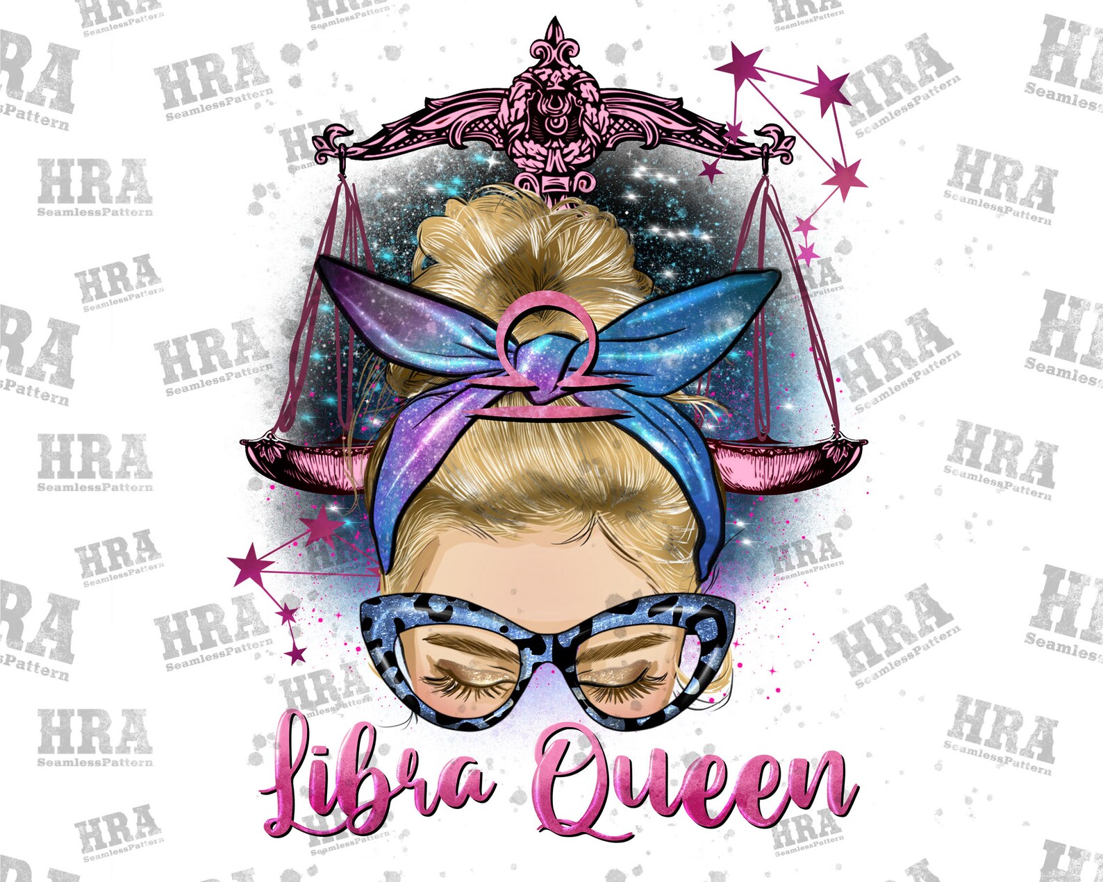 Blonde Messy Bun Libra Queen Png Sublimation Design Blonde - Etsy
