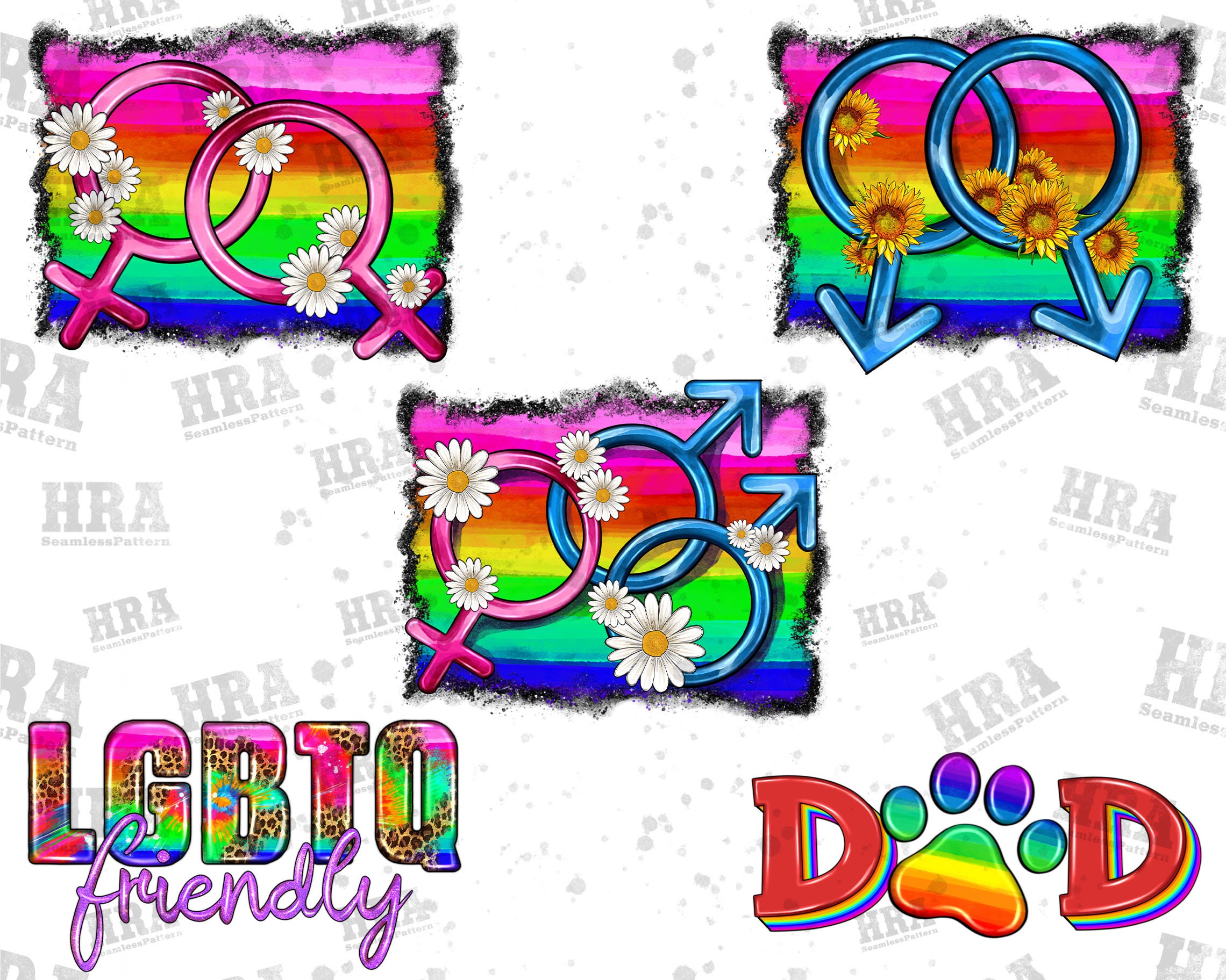 Lgbtq Bundle Png Sublimation Design Bundle Hand Drawn Lgbtq - Etsy