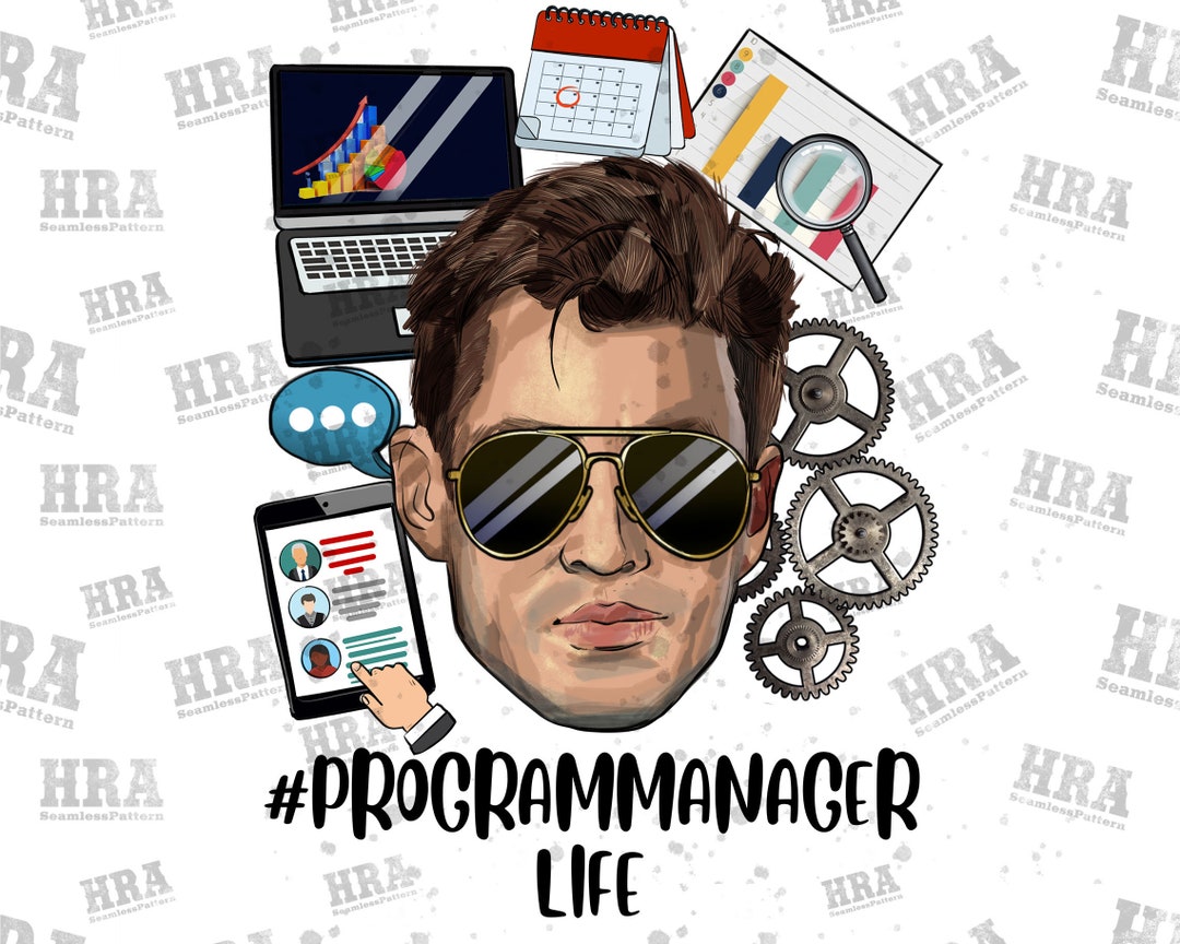 Male Program Manager Life Png Sublimation Design, Caucasian Man Png ...