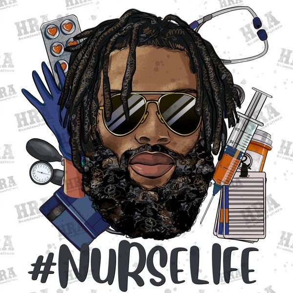 Black Nurse With Locs Png - Etsy