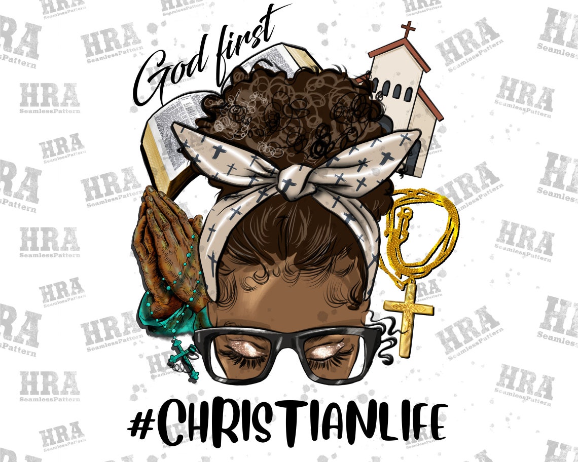 Afro Messy Christian Life Png Sublimation Design Black Woman - Etsy