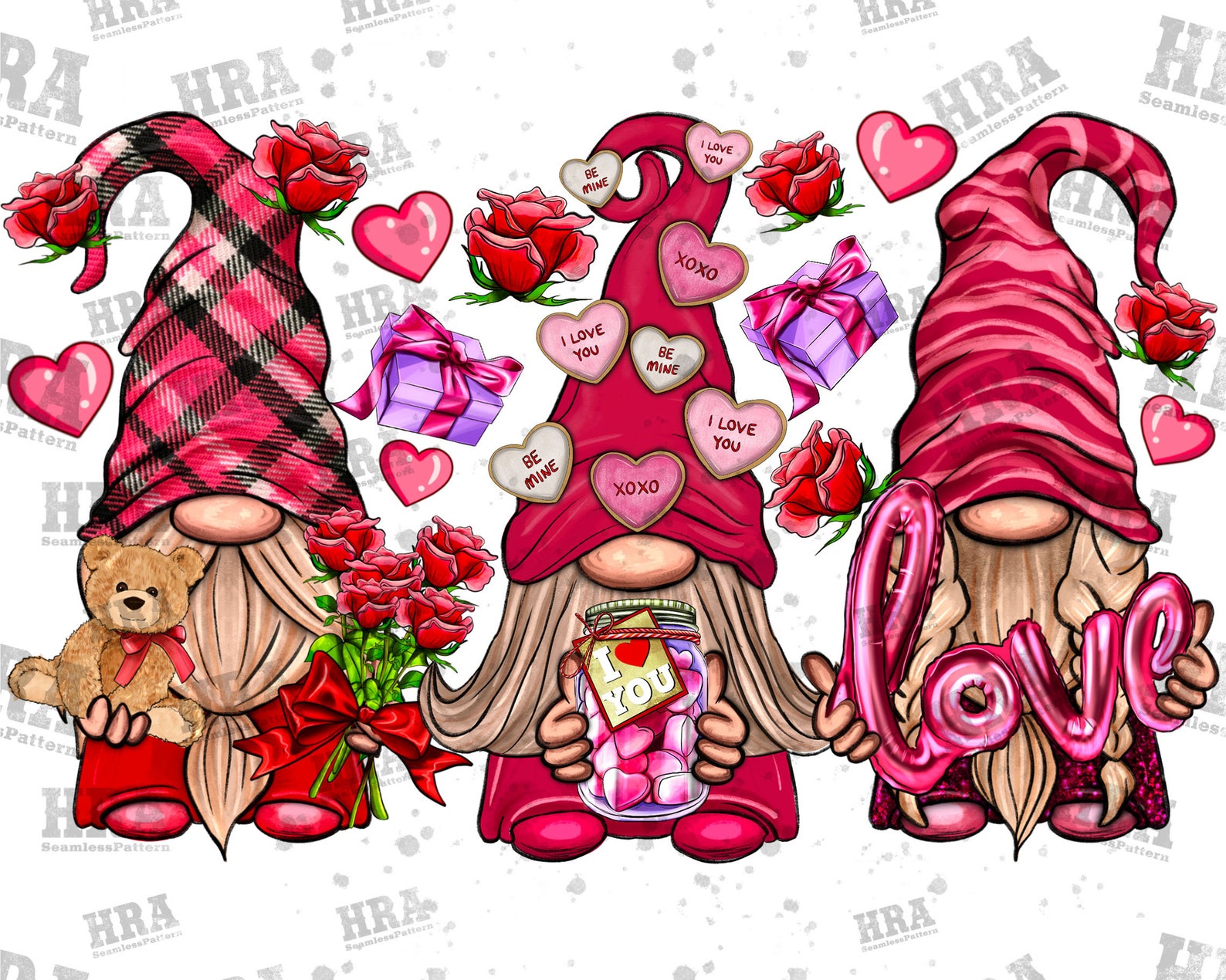 Valentines Day Gnomies Png Sublimation Design Valentines Day - Etsy
