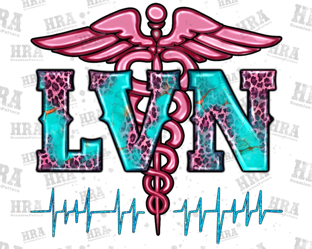 LVN Licensed Vocational Nurse Png Sublimation Design,leopard Nurse Png ...