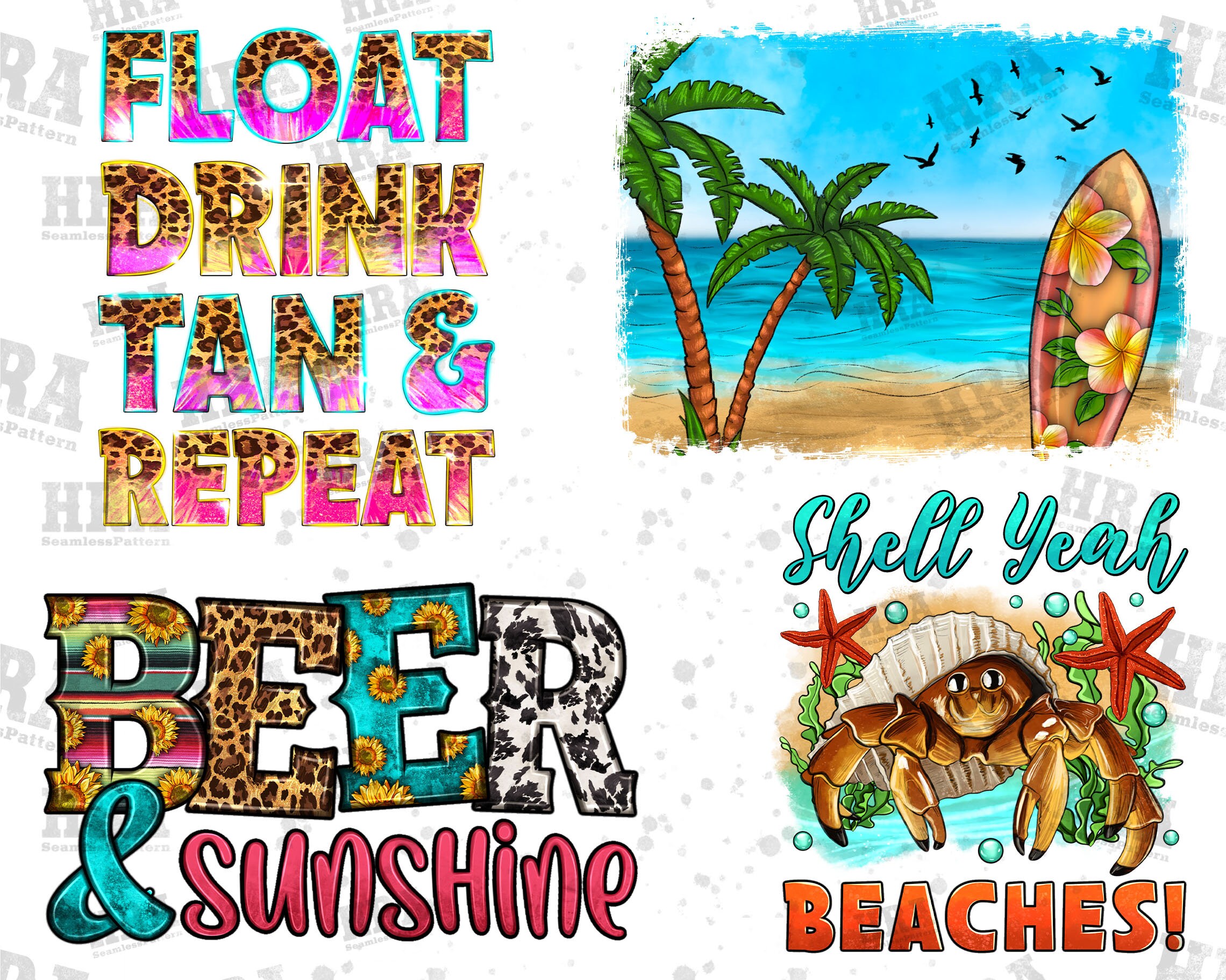 Summer Vacation Png Sublimation Design Bundle, Summer Digital Clipart ...