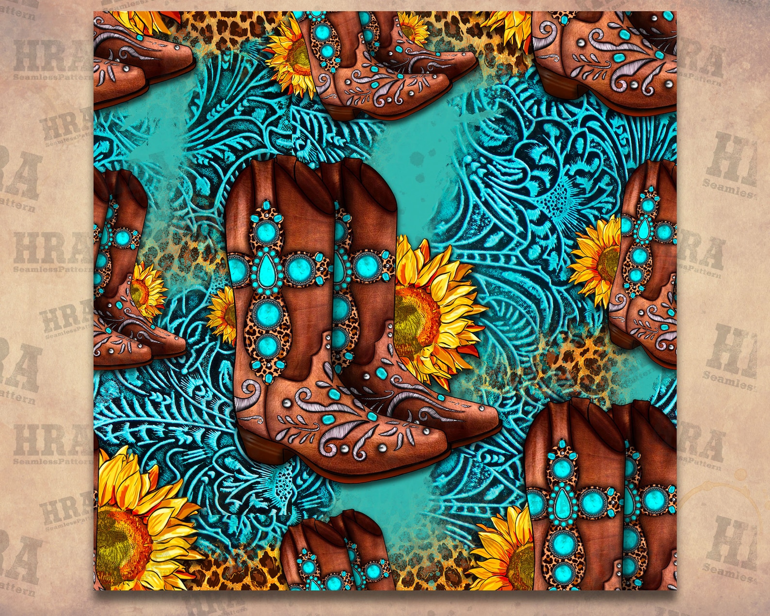 Rodeo Seamless Pattern Png Sublimation Design Bundle Western - Etsy