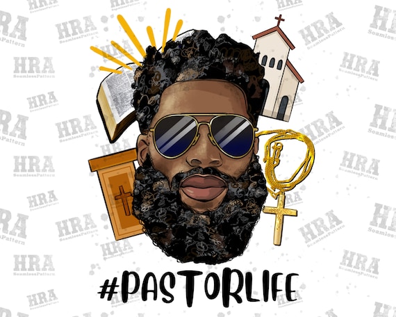 Pastor Life Bearded Black Man Png Sublimation Design Bearded - Etsy