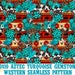 Aztec Turquoise Gemstone Seamless Pattern Sublimation Design Png ...