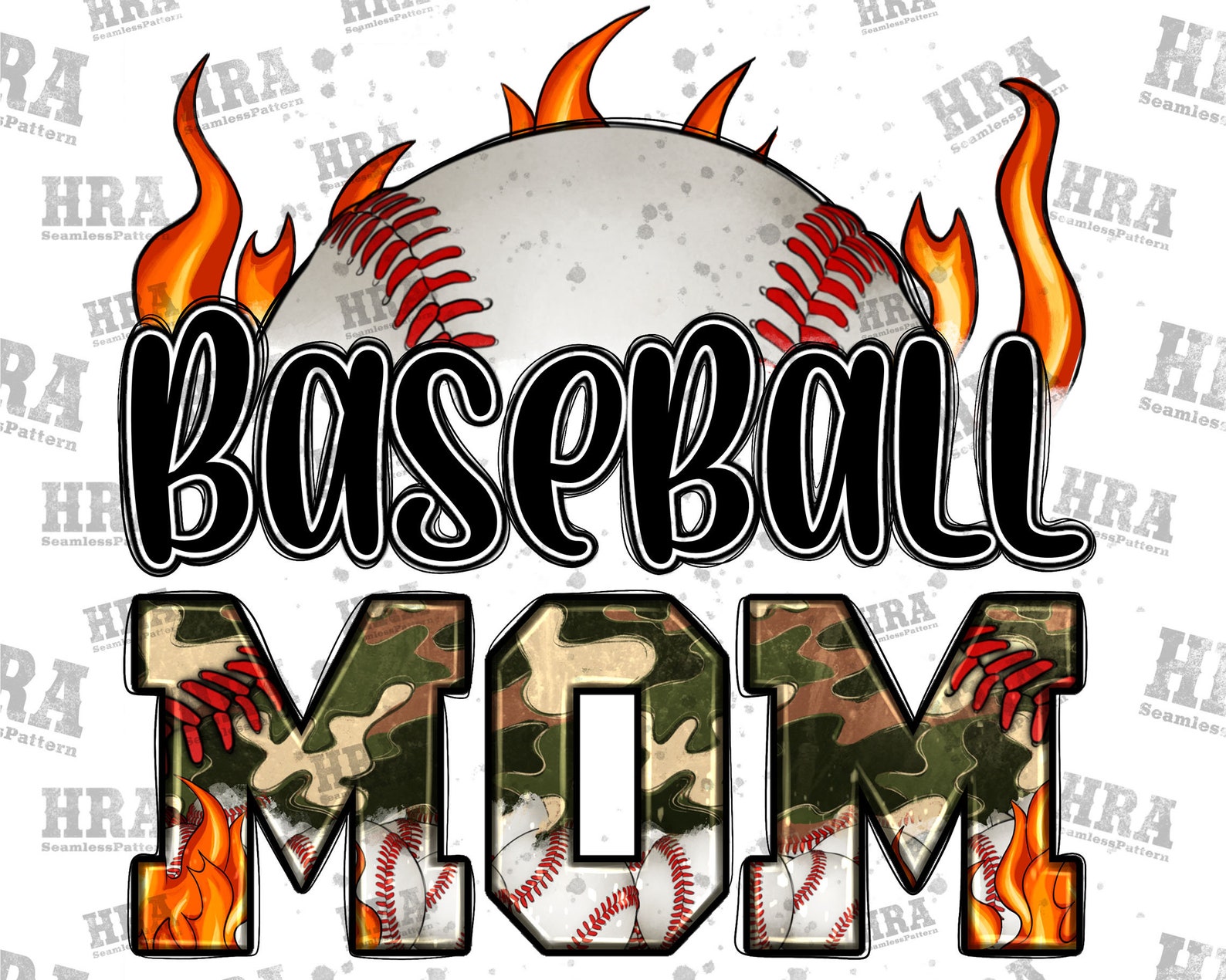 Western Baseball Mom Png Sublimation Design Camouflage - Etsy