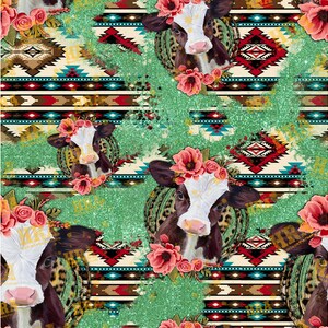 Aztec Baby Cow Seamless Pattern Sublimation Design Png,seamless Pattern ...
