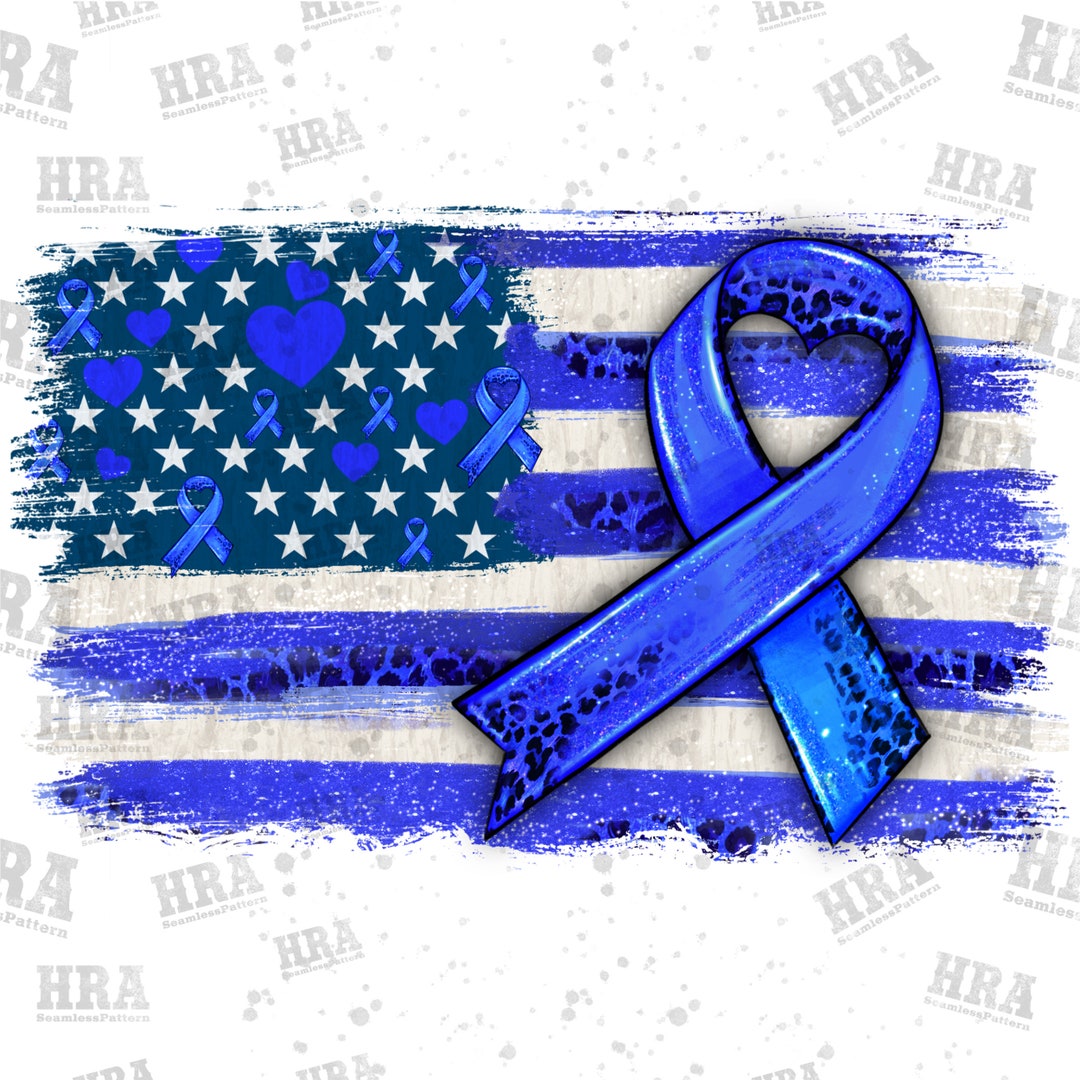 Colon Cancer American Cancer Flag Png, American Flag Png, Awareness ...