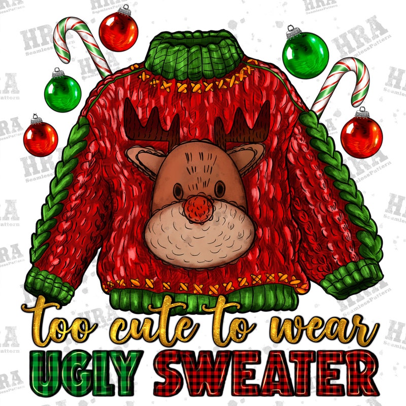 Ugly Happy Holiday Sweater - Etsy