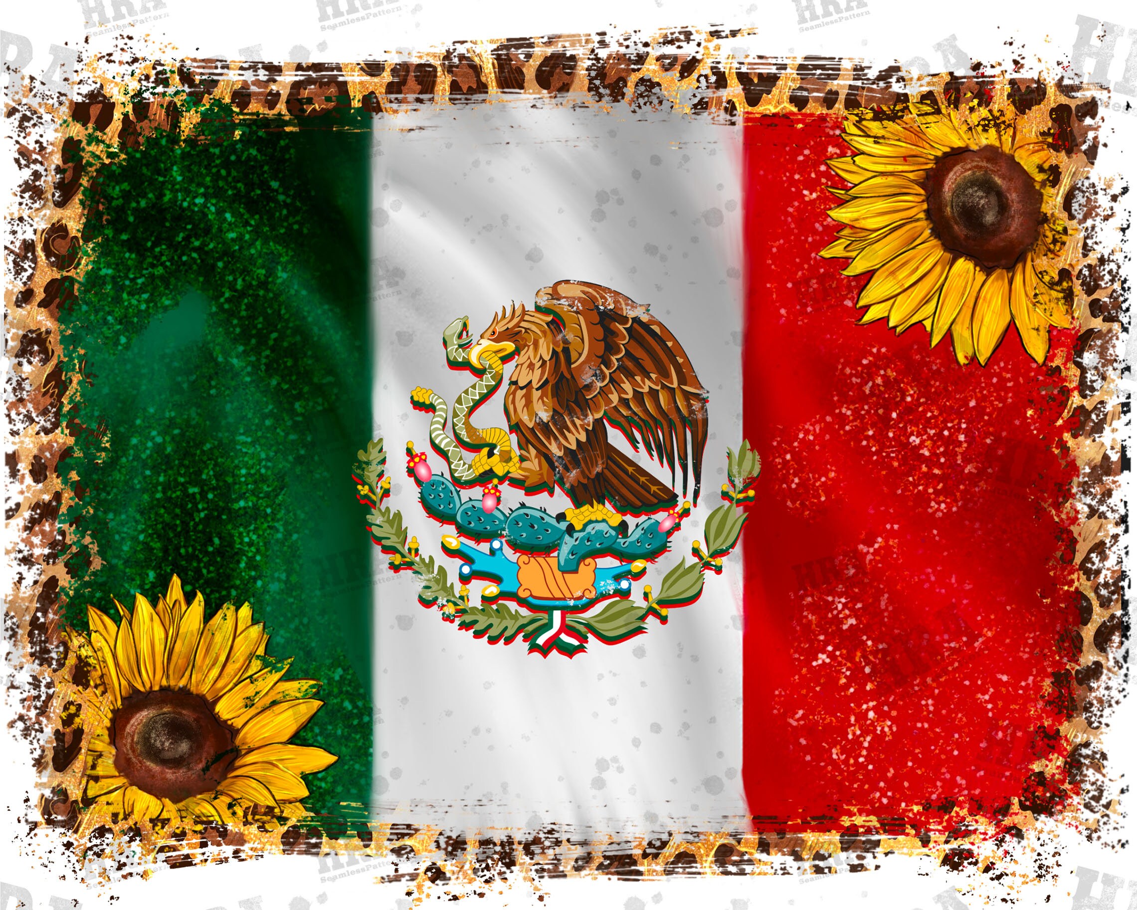 Mexican Flag Background