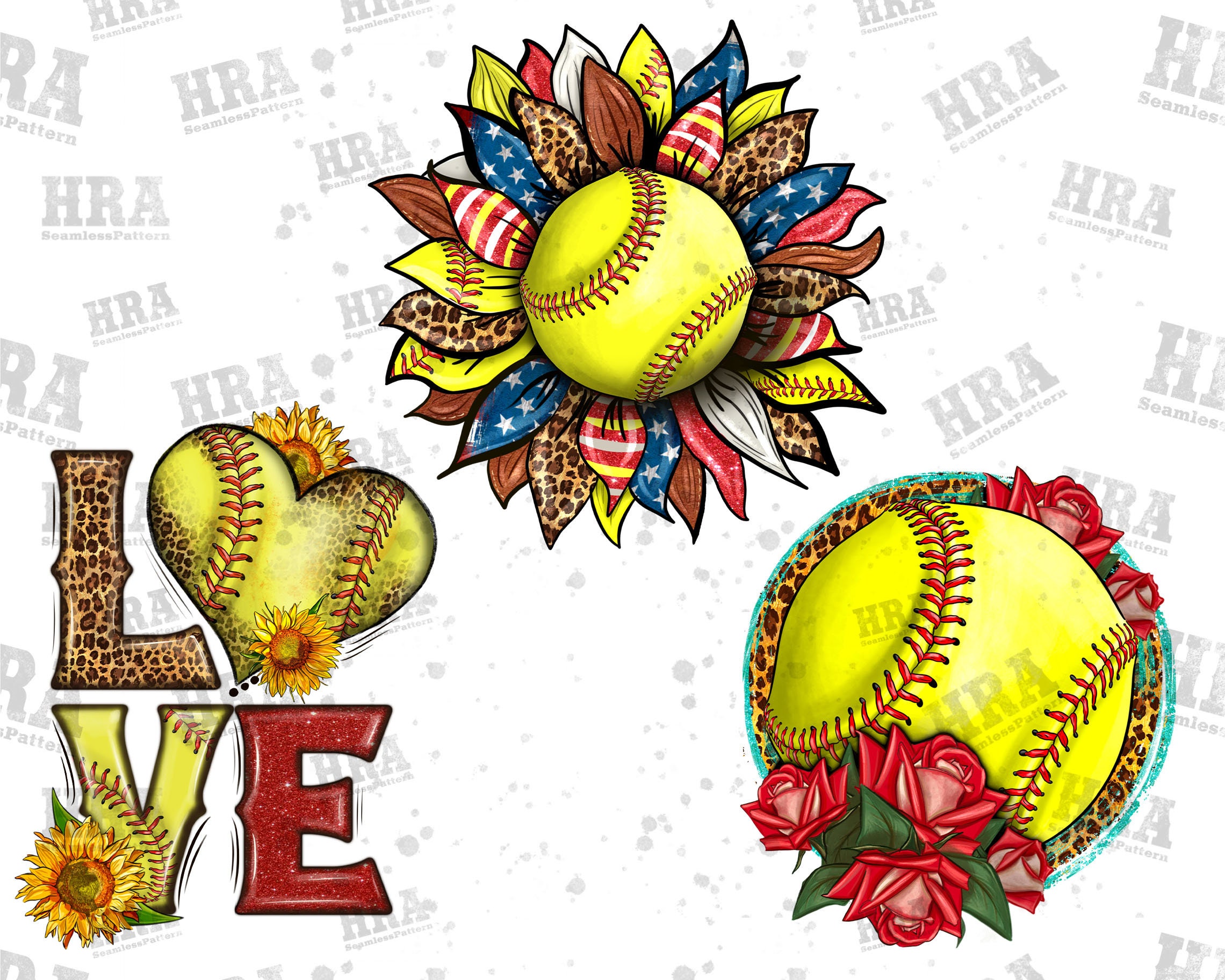 Softball Png Sublimation Design Bundle Western Softball - Etsy