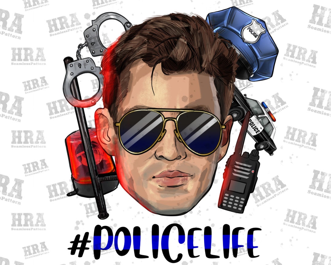 Male Police Life Png Sublimation Design, Caucasian Man Png, Caucasian ...