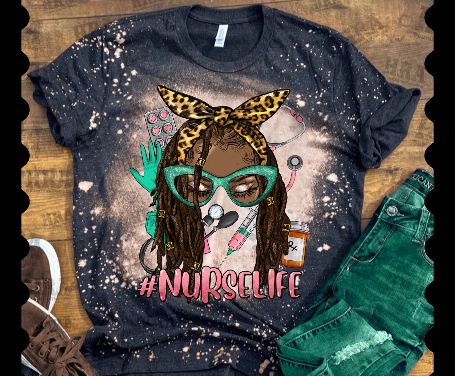 Afro Locs Nurse Life Png Sublimation Design Black Woman Png - Etsy