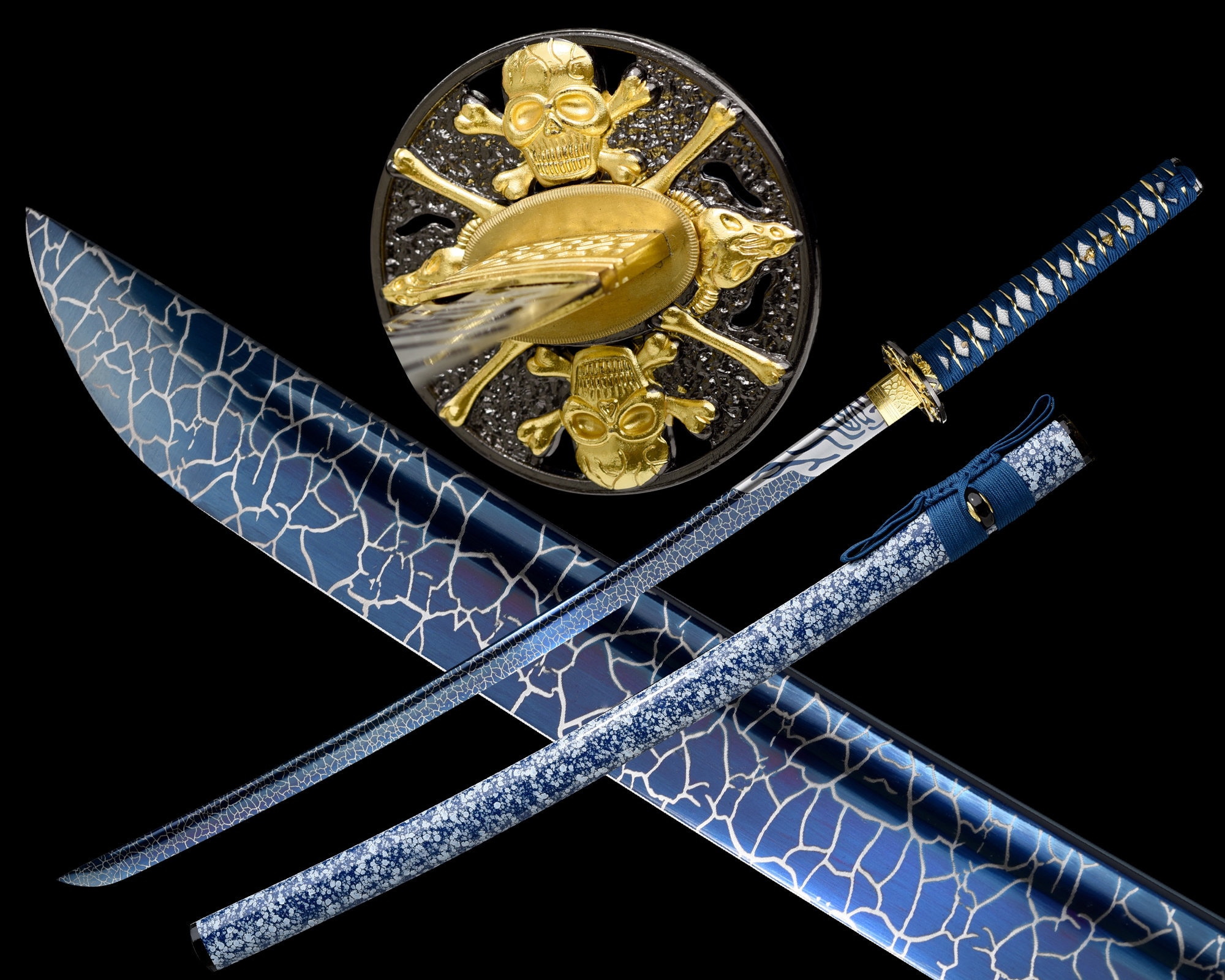 Japanese Blue Katana Sword