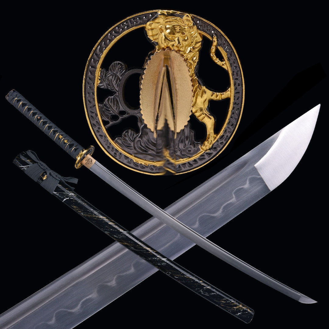 Handmade Japanese Sword Real-hand Forging T10 Steel Clay Tempered Blade ...