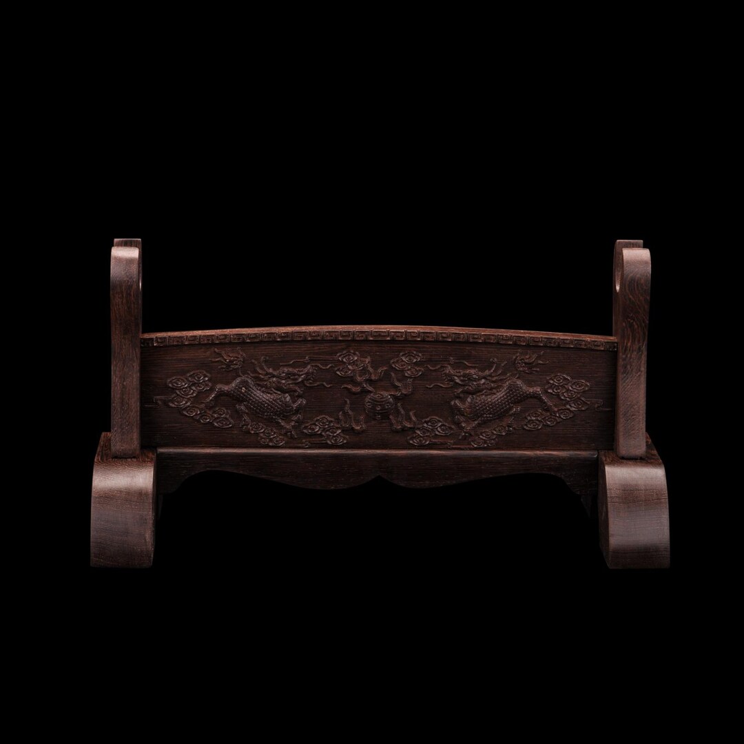 One Layer Sword Rack Handmade Rose Wood Samurai Katana Sword Display ...