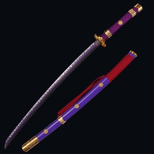 Handmade One Piece Sword Roronoa Zoro Enma Full Tang 1095 High Carbon ...