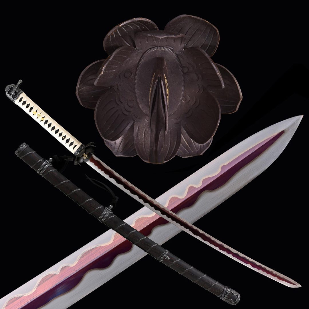 Handmade Mortal Blade Tachi Sword Hand Forged Full Tang 1095 Steel ...