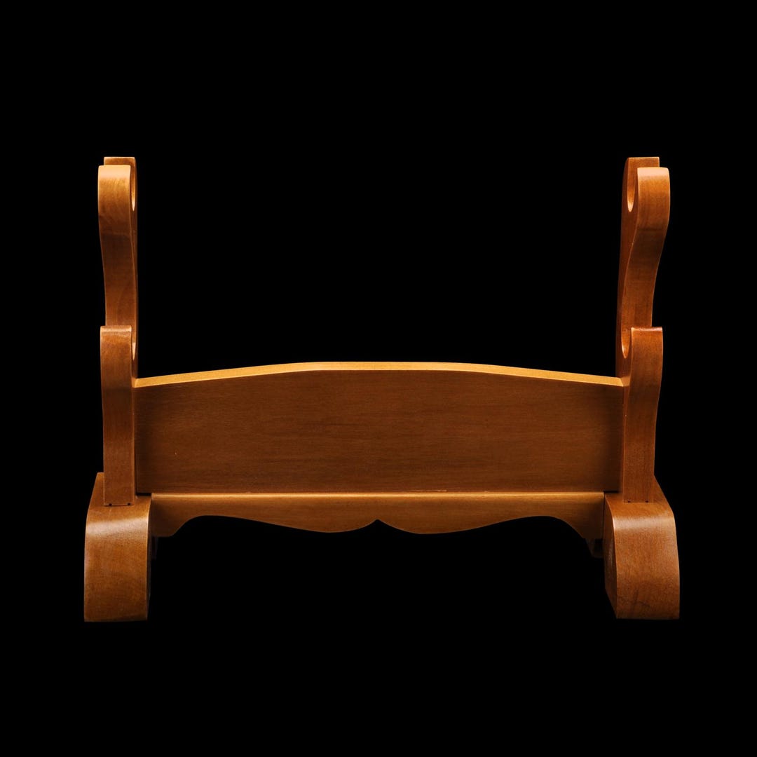 Solid Wood Sword Rack Handmade Samurai Katana Sword Display Holder Rack ...