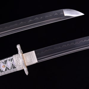 Handemade Samurai Katana Sword T10 Clay Tempering High Carbon Steel ...