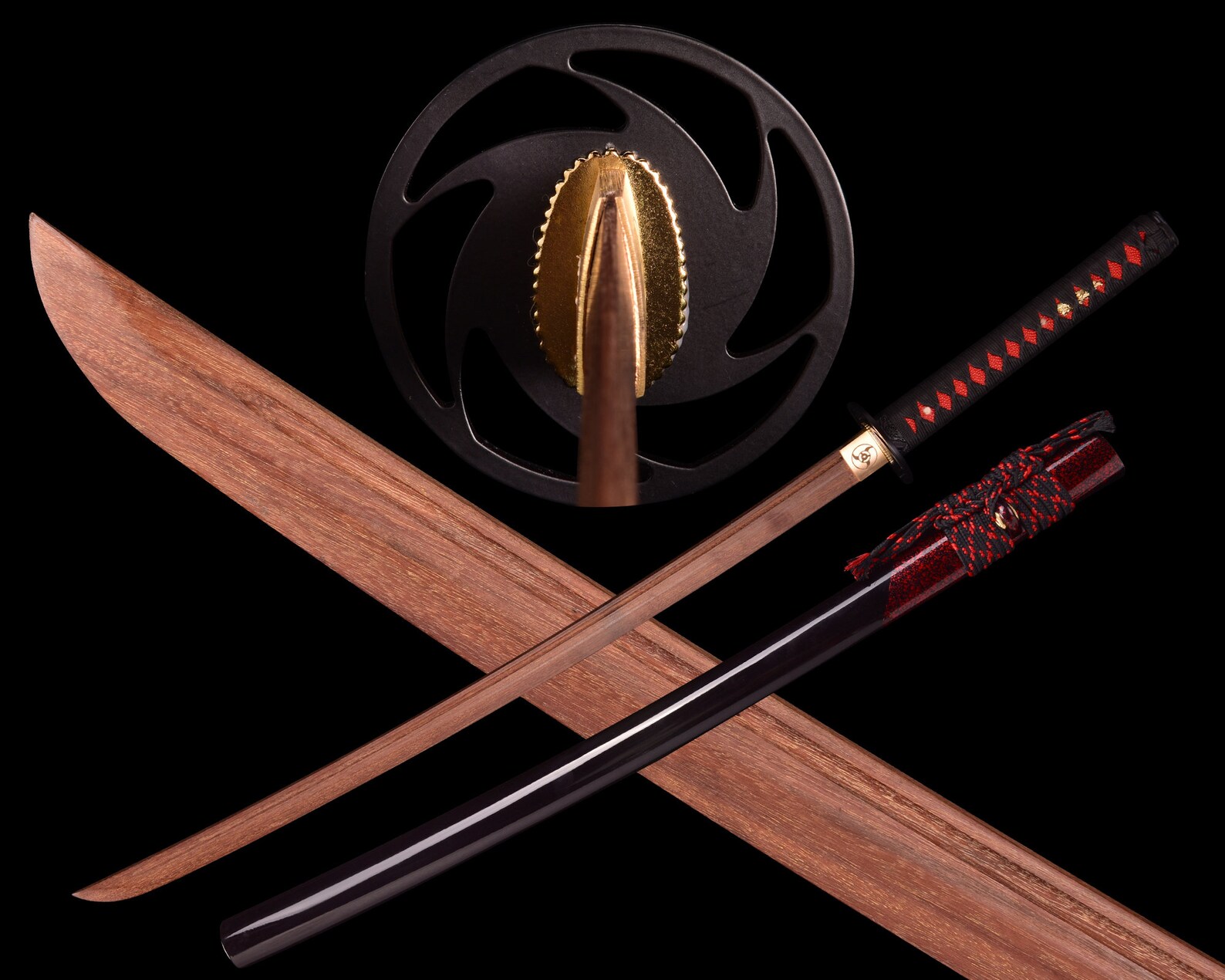 Hand-forged Japanese Samurai Anime Wooden Knife Katana Wooden | Etsy