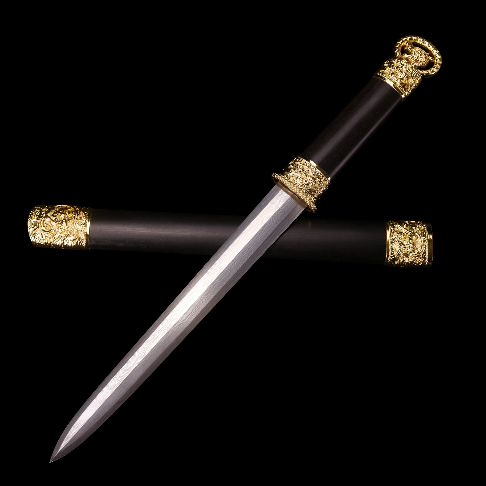 Handmade Chinese Sword Ring Head Sword Dagger Real Sword Hand - Etsy