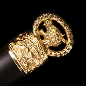 Handmade Chinese Sword Ring Head Sword Dagger Real Sword Hand Forged ...
