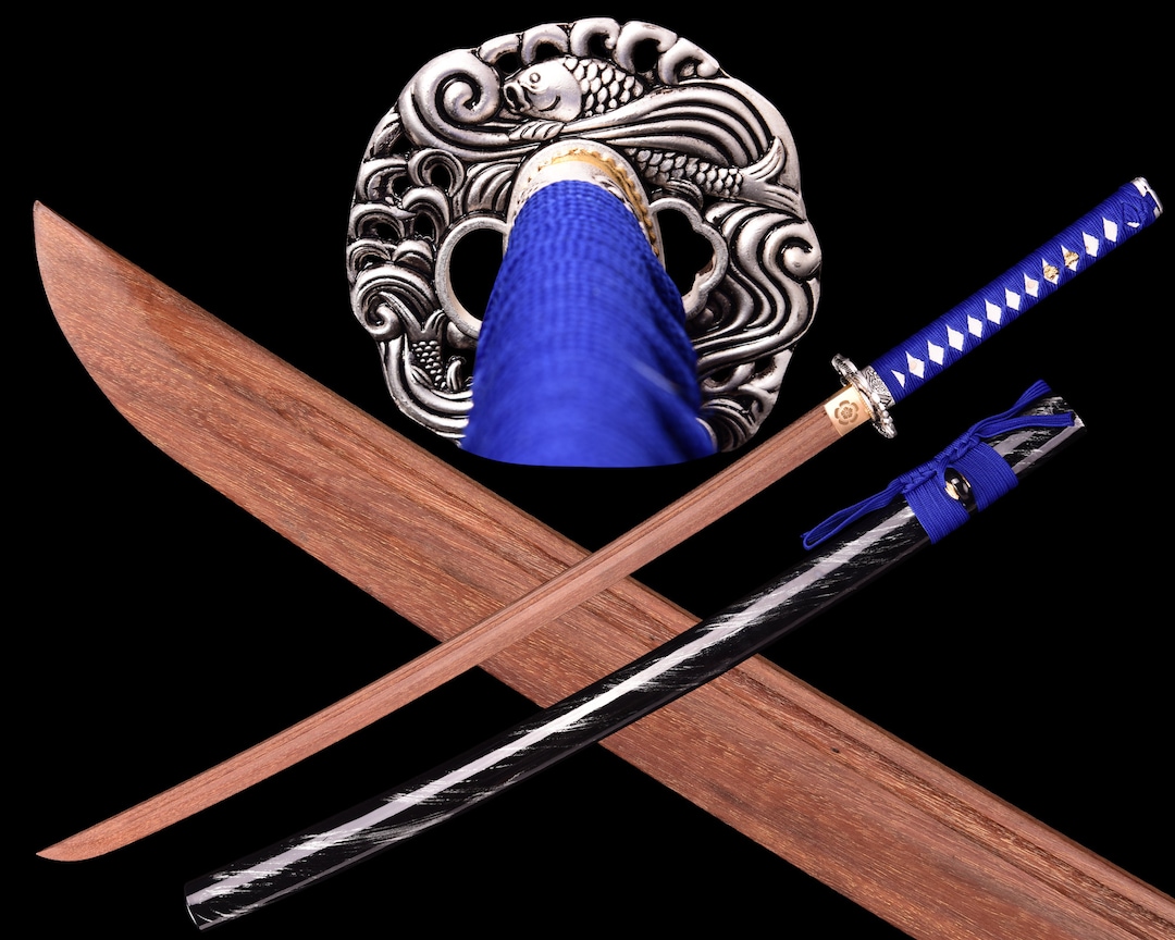 Hand-forged Japanese Samurai Anime Wooden Knife Katana Wooden Training ...