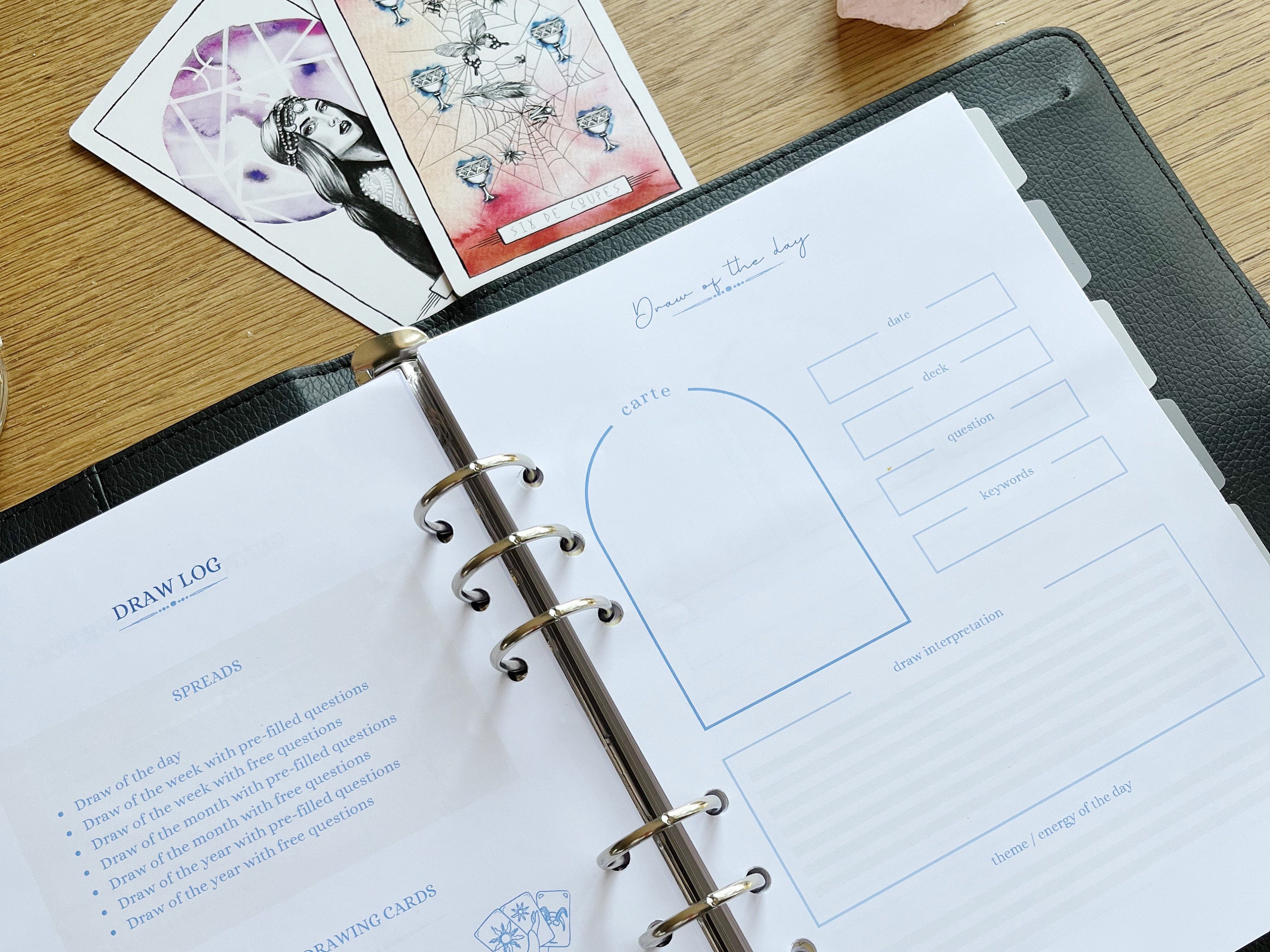 Tarot Journal Printable Notebook for Card Reading Workbook for Beginner ...