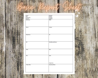 Printable Nursing Report Sheet, ICU Nurse Report Sheet PDF, Patient ...