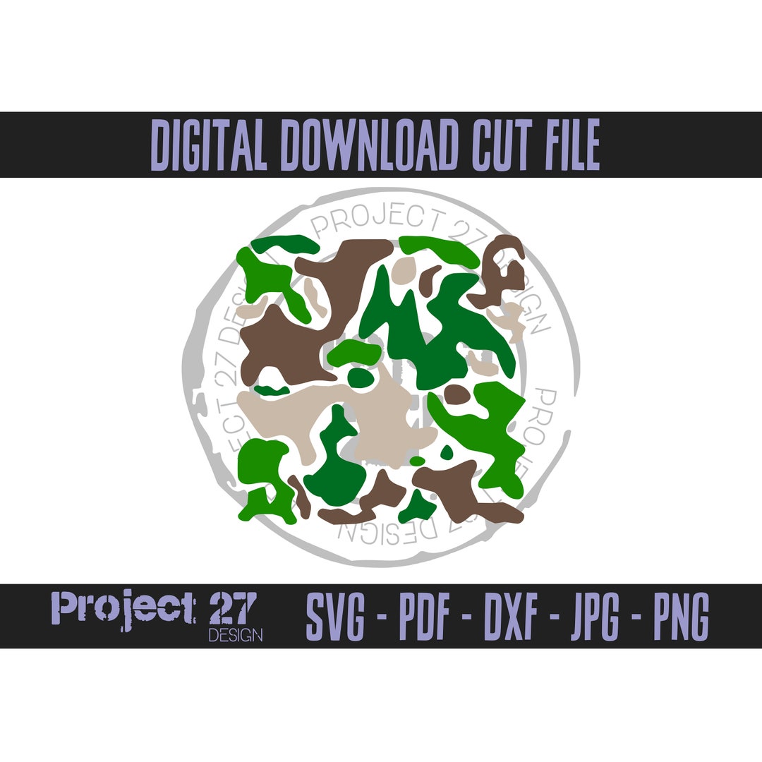 Camouflage Camo Digital Download Cut File - Svg Png Dxf Jpg Jpeg Pdf ...