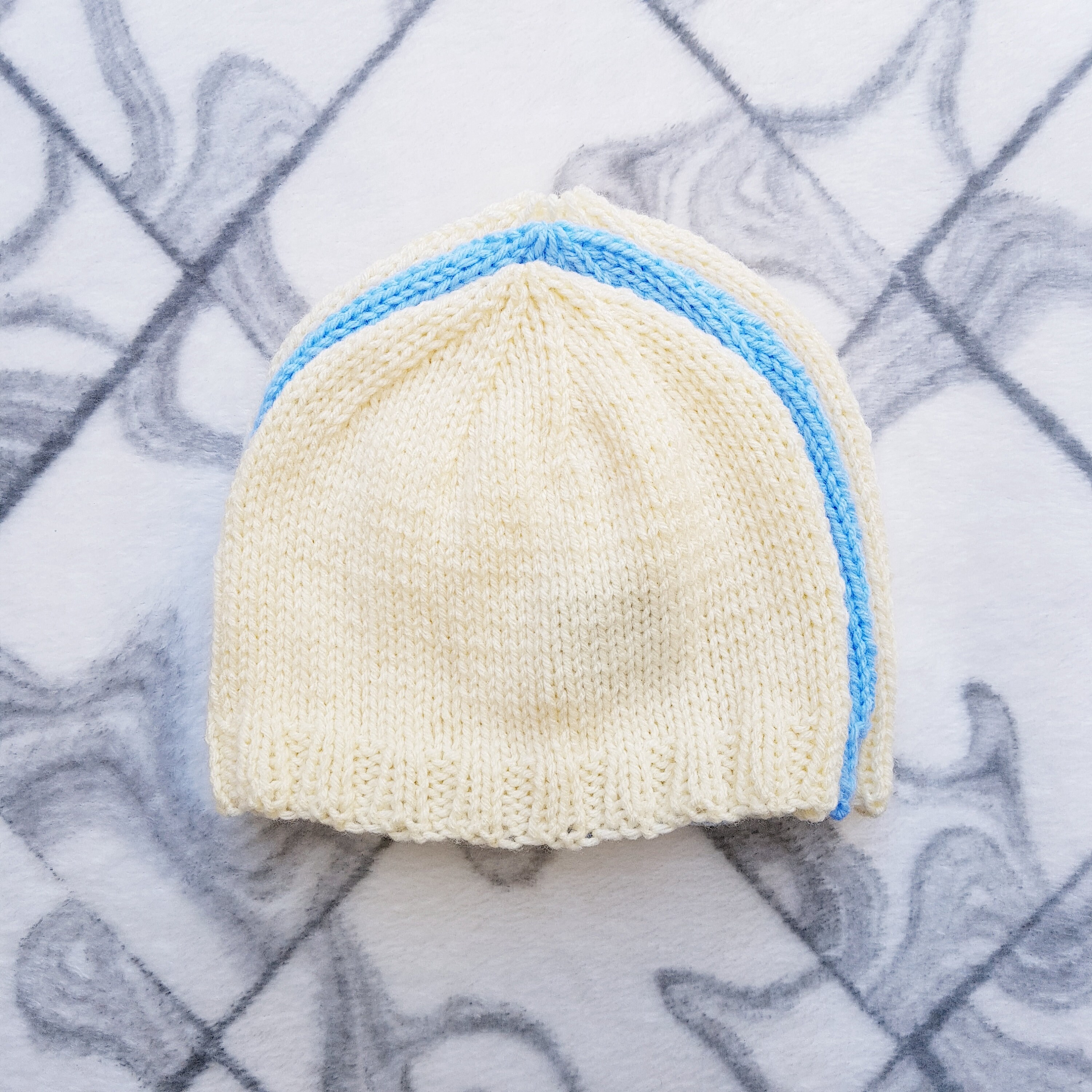 The Simplest Baby Beanie Knitting Pattern - Beanie Hat for Little Ones ...