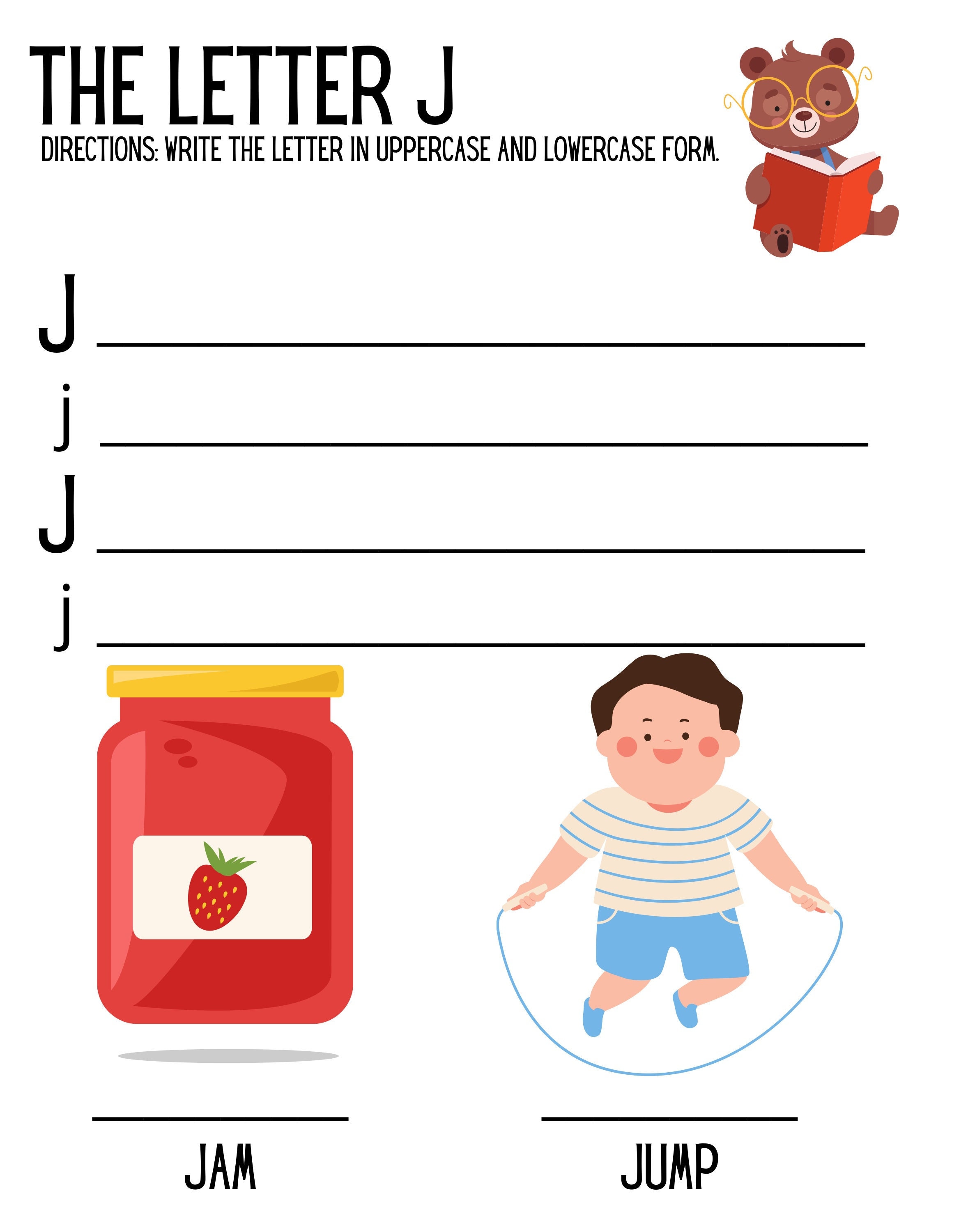 Letter J Words For Kids