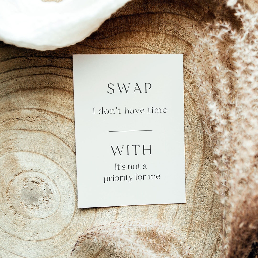 Word Swap Affirmation Cards to Promote Positive Mindset - Etsy