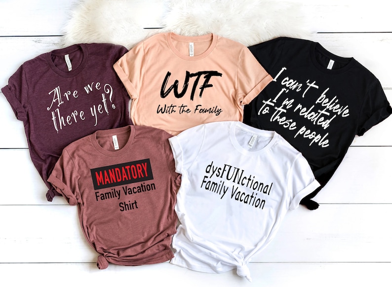 Family Vacation Shirts Funny Family Shirts Matching Vacation Shirts ...