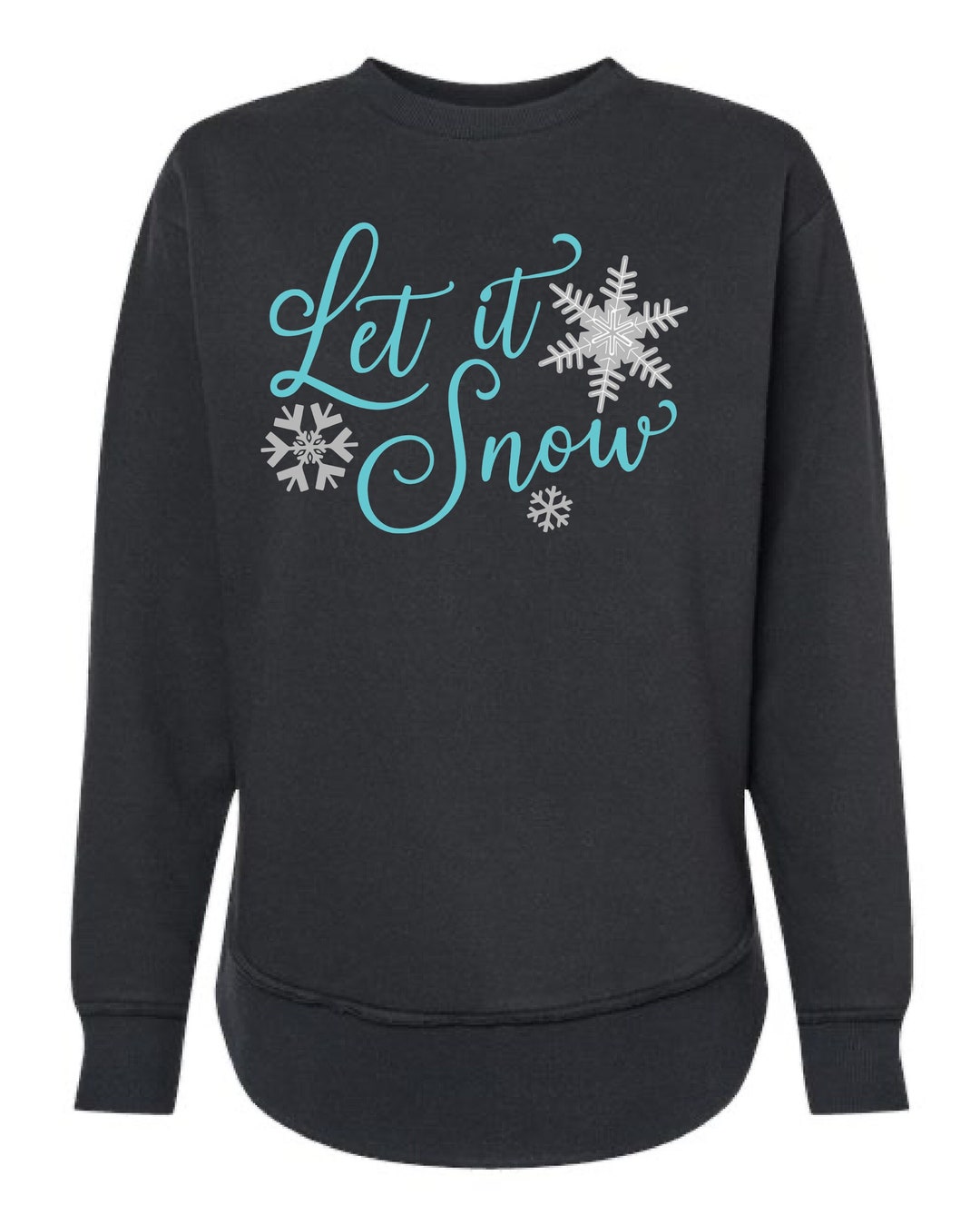 Let It Snow Shirt Winter Wonderland Sweatshirt Snowflake Shirt Winter ...